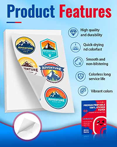 Snapklik.com : Sticker Paper Printable Vinyl For Inkjet Printer 40 ...