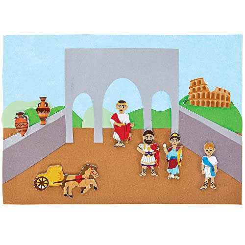 Baker Ross FX615 Ancient Roman Foam Stickers – Pack of 200, Stickers ...