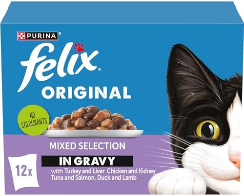 FELIX Original Mixed Selection in Gravy Wet Cat Food 12x85g (Pack of 4 ...