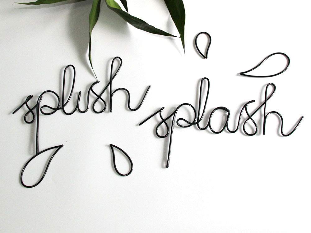 Amazon.com: funny Bathroom Wall decor Splish Splash Sign Hanging Wall ...