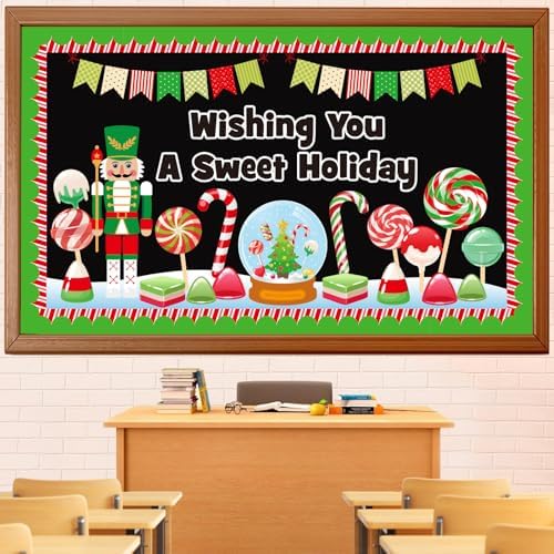Amazon.com: Christmas Gingerbread Bulletin Board Decoration Winter ...