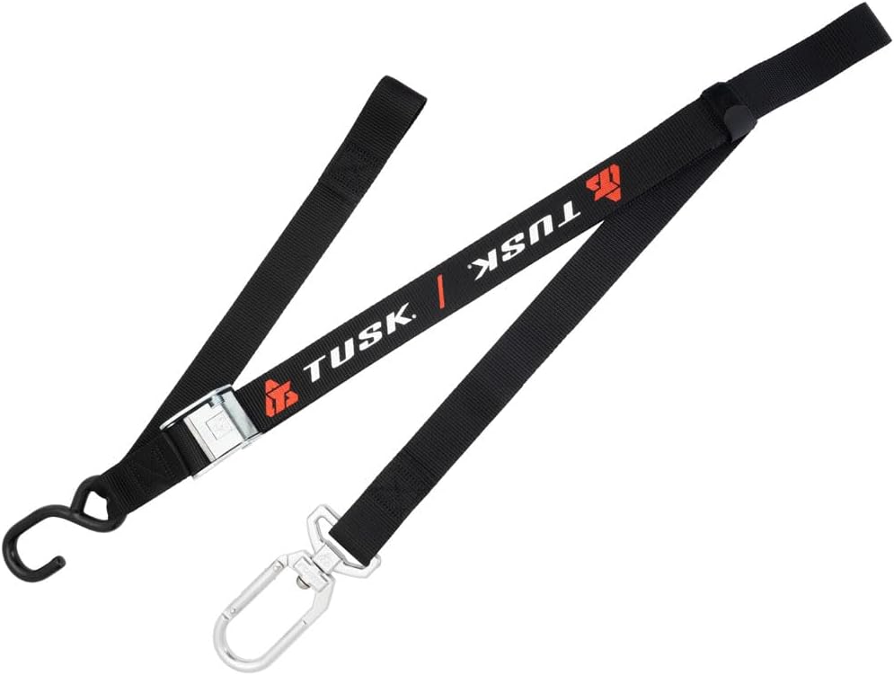 Amazon.com: Tusk Motorcycle Swivel-Hook Carabiner Soft-Loop Tie Downs ...