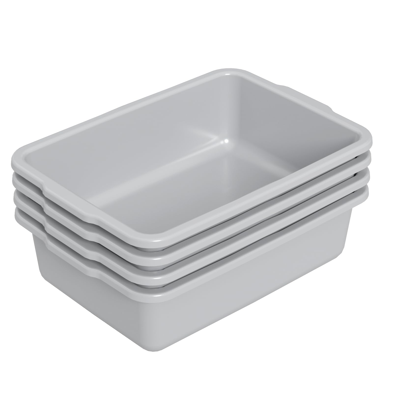 Amazon.com: Lasbily Set of 4 35 L Large Commercial Bus Tubs, Restaurant ...