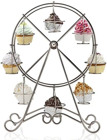Amazon.com | Home-X Rotating Ferris Wheel Cupcake and Dessert Server ...