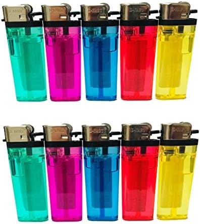 ezkart | Pack of 5 - Multipack Assorted Colour Lighters with Adjustable ...