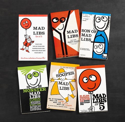 5 Books Box Set: Mad Libs Set of 5 - Mad Libs, son of Mad Libs, Sooper ...