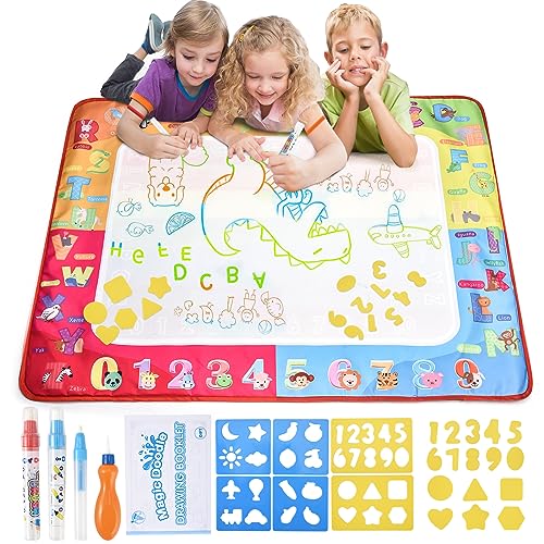 Water Doodle Magic Mat 100 x 75cm, Aqua Drawing Large Painting Mat for ...