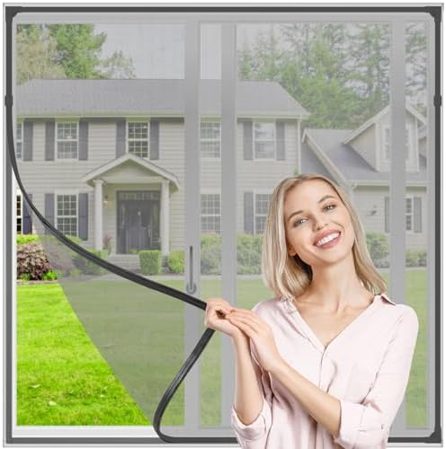 Window Nets to Keep Bugs Out, MOEGFY Magnetic Fly Screens for Windows ...