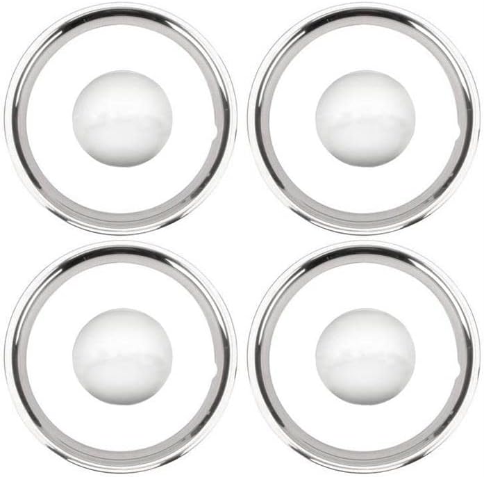 Amazon.com: Baby Moon Chrome Hubcaps and 15 Inch Wheel Beauty Rings ...