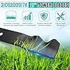 Amazon.com : Vershin 2105200317A 84005221 21" Mower Blade, Compatible ...