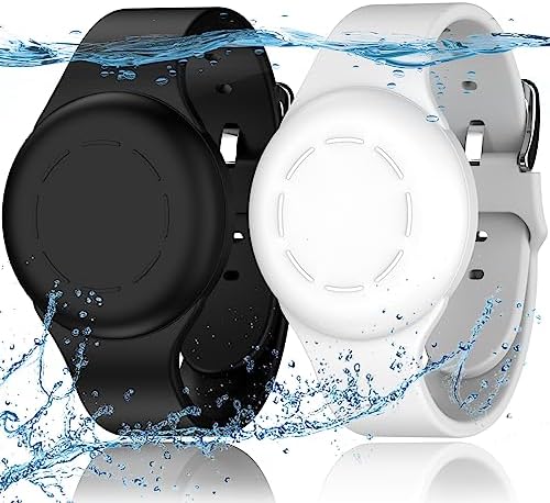 Amazon.com: R-fun Waterproof Air Tag Bracelets [2 Pack] Compatible with ...