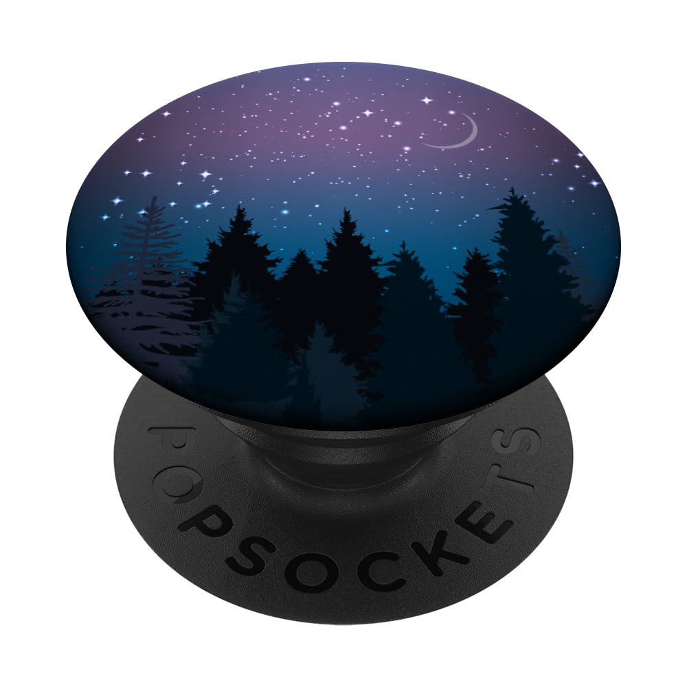 Amazon.com: Blue Purple Galaxy moon and Stars forest for Girl Boys ...