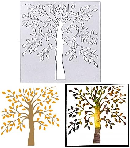 Amazon.com: Metal Tree Leaves Cutting Dies,Stump Leaves Die Cuts ...