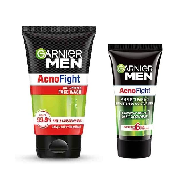 Garnier Men Acno Fight Anti-Pimple Face Wash (100g) + Acno Fight Pimple ...