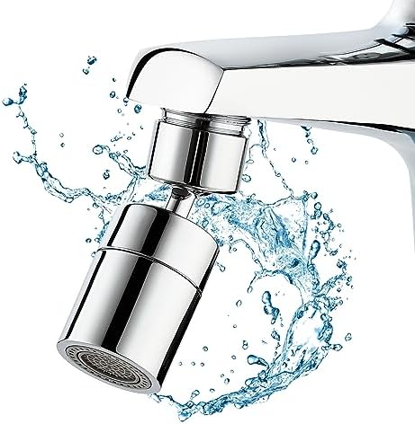 Joy Decor Faucet Aerator, 360° Swivel Faucet Aerator 2 Water Outlet ...