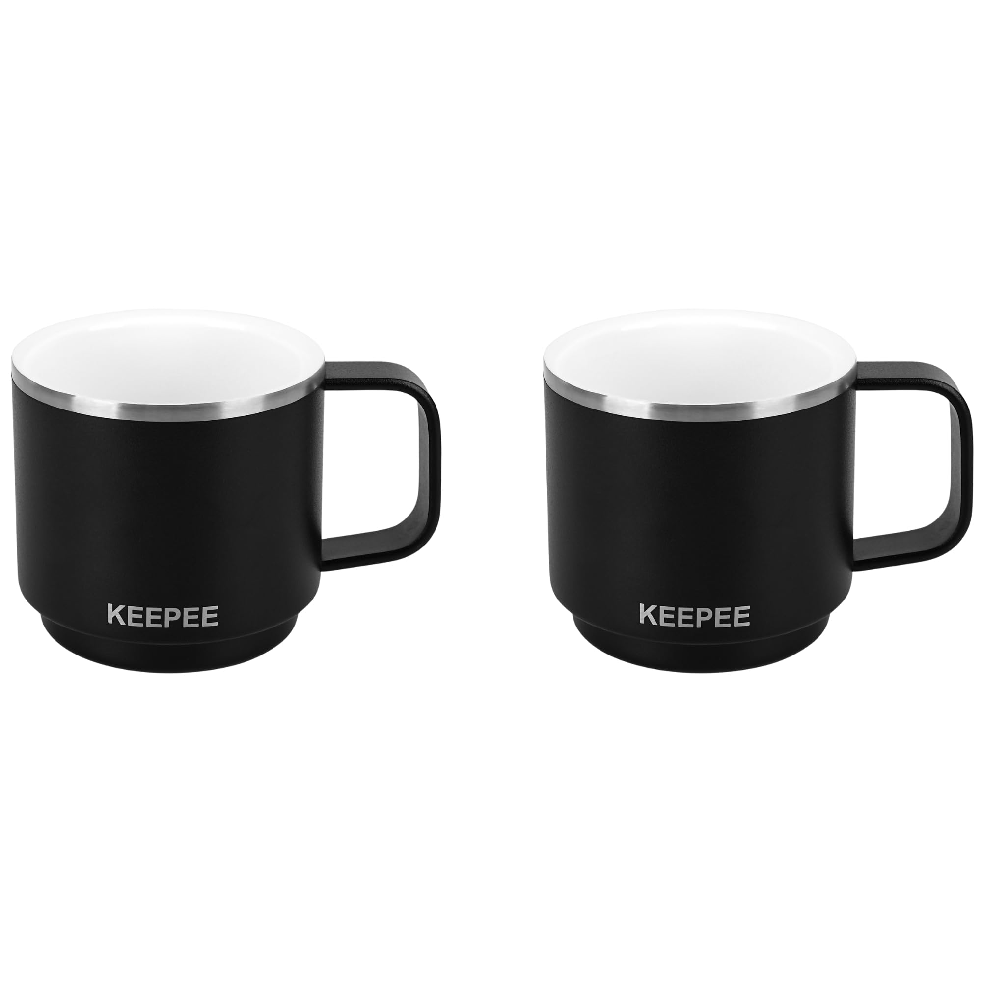 Amazon.com | KEEPEE 4 oz Stackable Cup with Handle, Vacuum Insulated ...