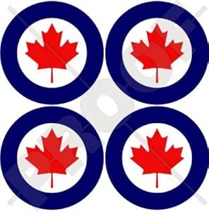 CANADA Canadian Air Force RCAF AIRCOM Aircraft Roundels 2" (50mm) Vinyl ...