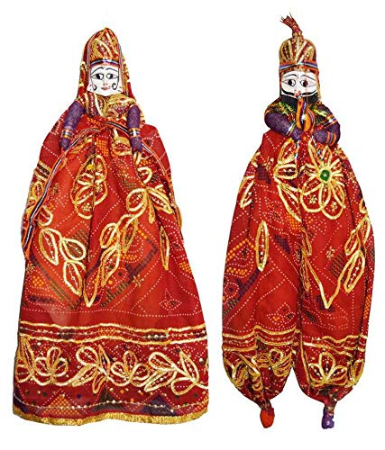 APRATIM Fabric Rajasthani Puppet Showpiece : Amazon.in: Toys & Games