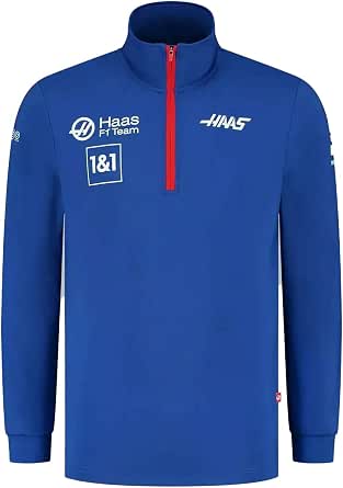 Haas F1 Team Haas Racing F1 2022 Men's Team Fitted 1/4 Zip Sweatshirt ...