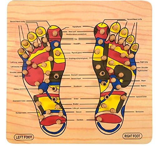SHREESAMP 30-Point Wooden Foot Acupressure Massager Reflexology Tools ...
