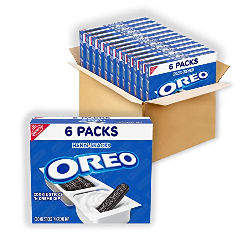 Handi-Snacks OREO Cookie Sticks 'N Crème Dip Snack, 12 Boxes of 6 - 1 ...