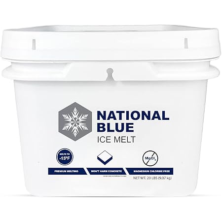 Amazon.com : National Blue Ice Melt 20lb Bucket - Fast Acting Ice ...