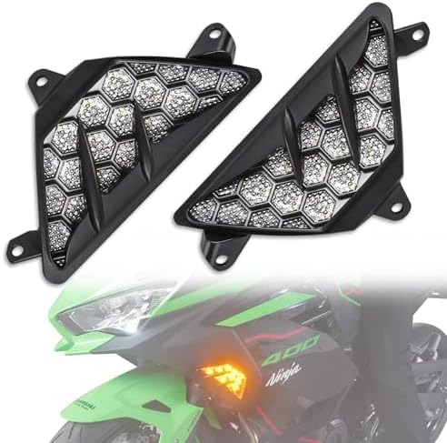 Amazon.com: LUXEMOTO LED Turn Signal Headlight for Ninja 400, Dual ...