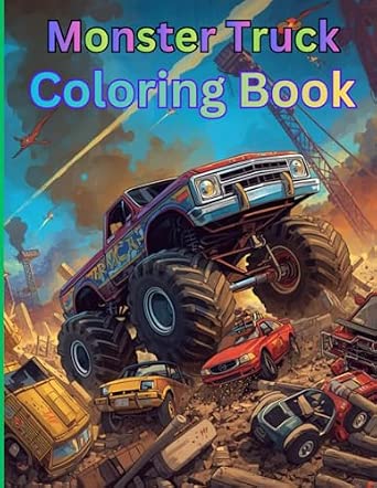 Monster Truck Coloring Book: Big Wheels, Big Fun, and Epic Trucks to ...