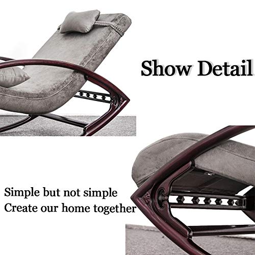 Pig Middle I Adults Rocking Lounge，Rocking Chair Light Grey Rocker ...