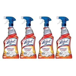 Lizol Kitchen Power Cleaner Liquid Spray - 450ml (Pack of 4) | Kills 99 ...