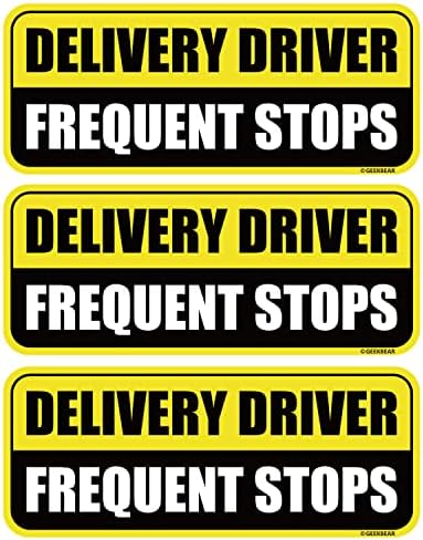 Amazon.com: GEEKBEAR Delivery Driver Frequent Stops Car Magnet ...