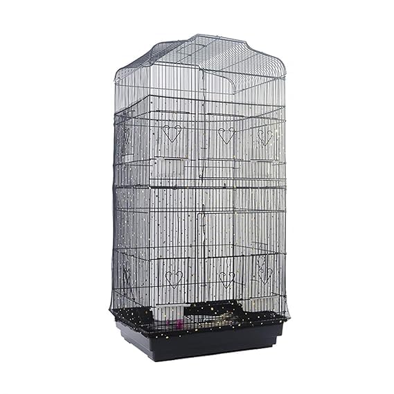 Extra Large Mesh Bird Seed Catcher, Bird Cage Stretchy Guard Cover ...
