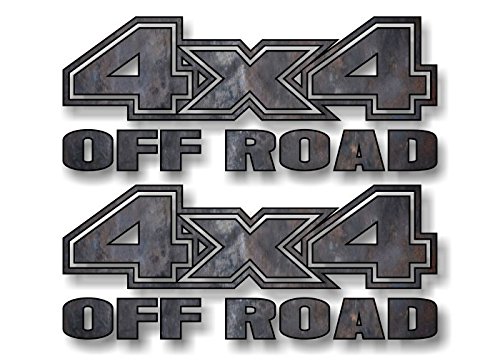 Amazon.com - 2-4x4 Offroad 'Rustic Print' Vinyl 13" Decals Off Road 4x4 ...