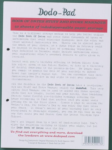 Amazon.com: Dodo Book of Dates (100 blank pages refill pack ...