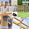 Amazon.com: Yuleimy 4 Inch Wide L Brackets (4-Pack), Heavy Duty 2x4 ...