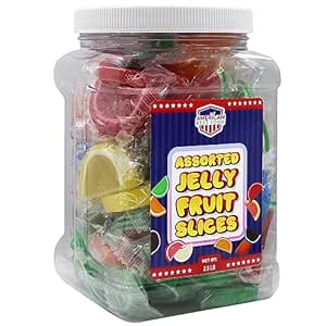 Amazon.com : Assorted Fruit Slice Wedges, Individually Wrapped Jelly ...
