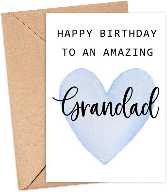 Amazon.com : Happy Birthday To An Amazing Grandad Card - Cute Birthday ...