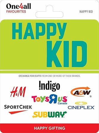 Blackhawk One4All Happy Kid Multi-Brand Choice Gift Card : Amazon.ca ...