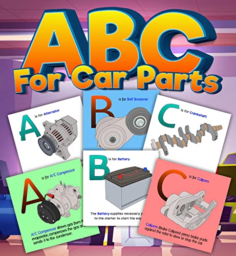 ABC For Car Parts : ABCs Book For Kids and Teenagers To Learn Car Parts ...
