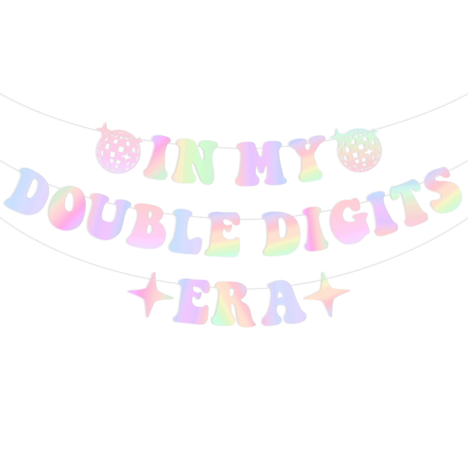 Amazon.com: In My Double Digits Era Banner Popular Birthday Decorations ...