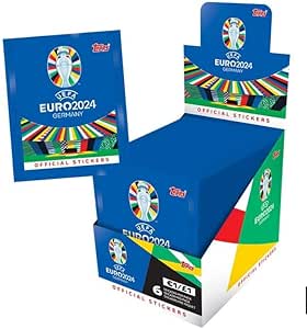 Topps Officiële Euro 2024-stickercollectie - volledige doos (100 ...