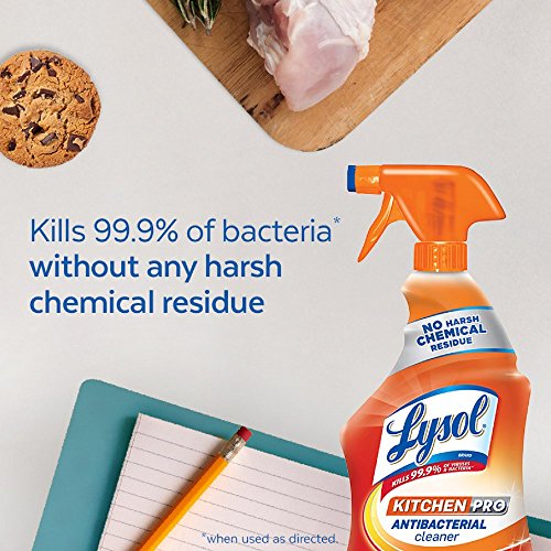 Lysol Kitchen Pro Antibacterial Cleaner Trigger 22 oz (Pack of - Want ...
