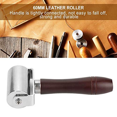 HEEPDD Leather Press Roller, 60mm Leather Press Laminating Roller Edge ...
