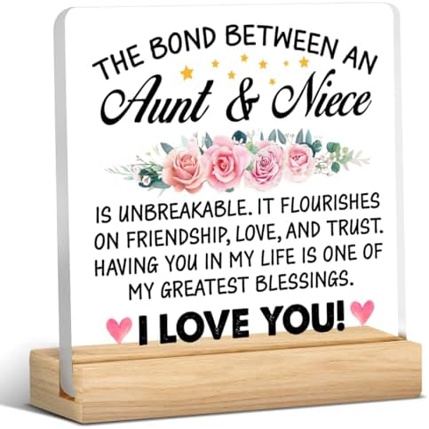 Amazon.com: Aunt Gift From Niece, Gifts for Aunt, Thank You ...
