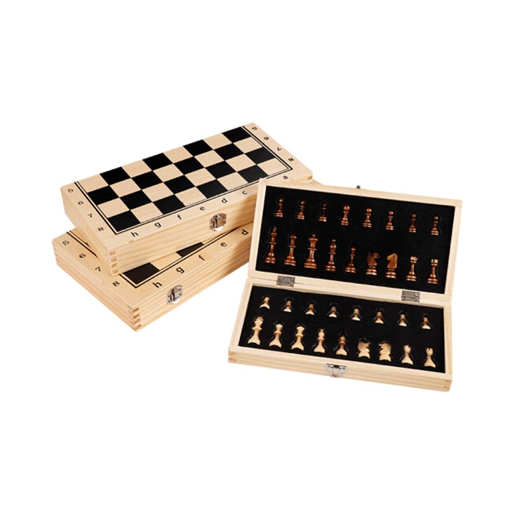 Buy ZNZN Chess Magnetic Chess Set Solid Wood Foldable Chessboard Double ...