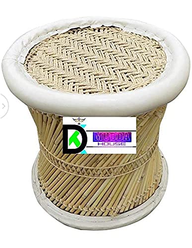 Priyansh Mudda House Handmade Sarkanda Wooden Small Muddi/Stool (Wood ...