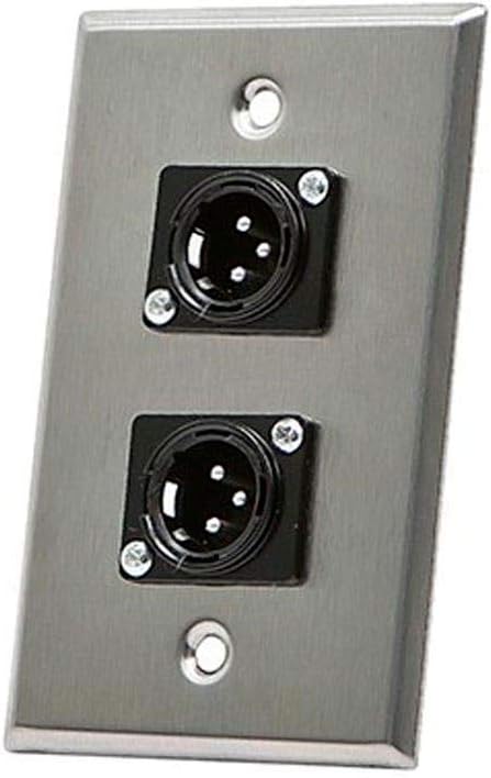 Amazon.com: RDL D-XLR2F Decora Wall Plate with Dual XLR 3-Pin Female ...