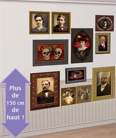 Amazon.com: Robingift 2 Scene Setter Gothic Mansion Portraits Wall ...