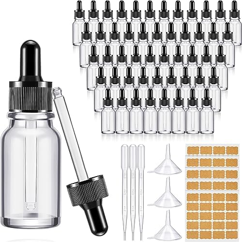 Amazon.com: Lallisa 100 Pack Essential Oil Dropper Bottle 15 ml (1/2 Oz ...