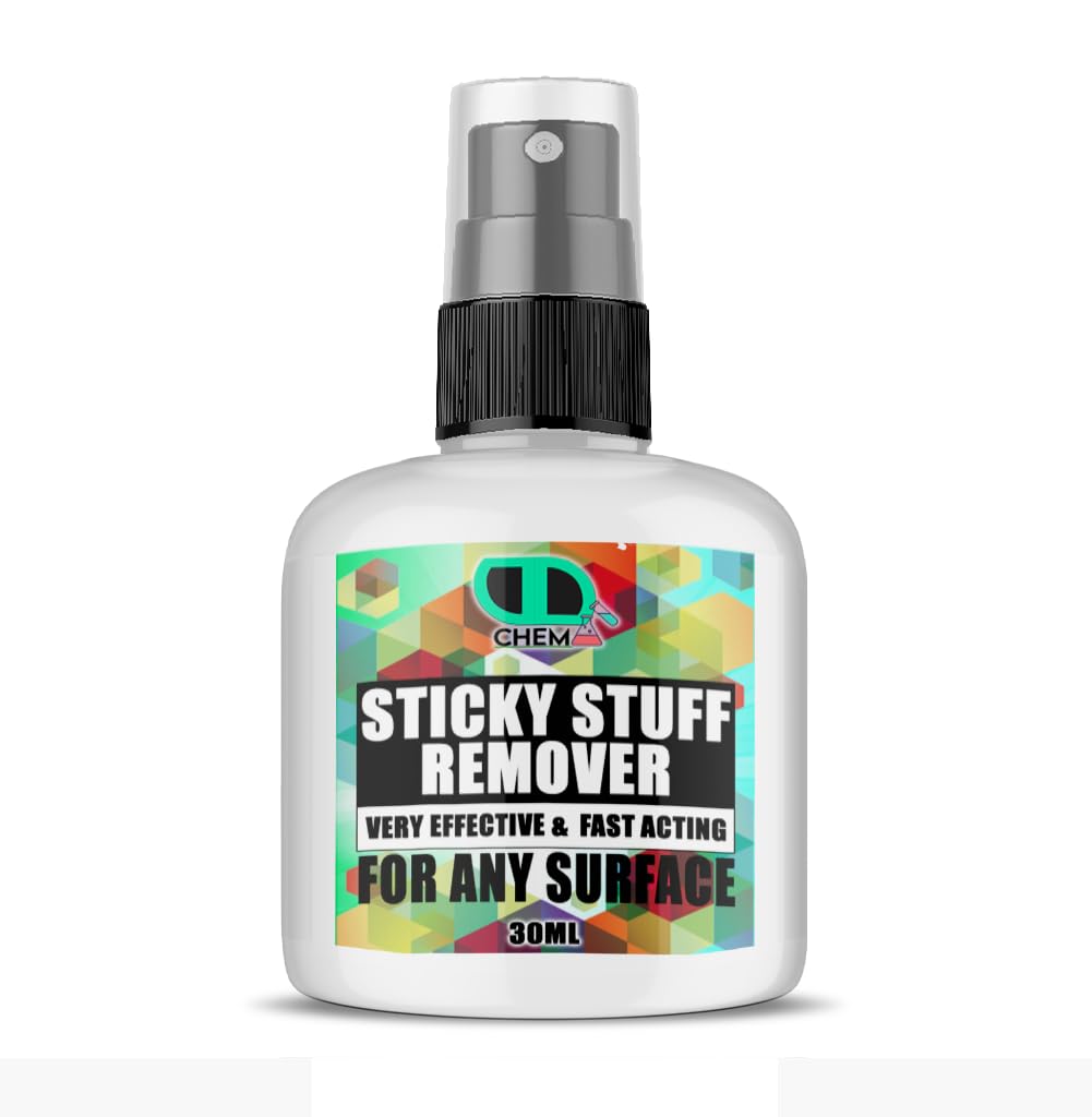 Sticky Stuff Remover Spray used chewing gum, sticky labels, tar, glue ...